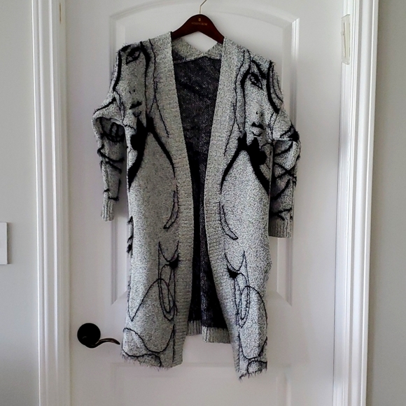 Sweaters | Beautiful Woman Face Knee Length Cardigan | Poshmark